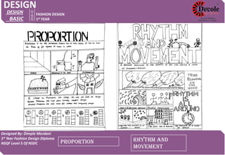 Dimple Mordani, Diploma Fashion Design First Year, (Design Basics ...