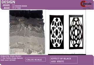 Dimple Mordani, Diploma Fashion Design First Year, (Design Basics ...