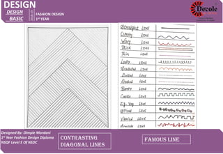 Dimple Mordani, Diploma Fashion Design First Year, (Design Basics ...