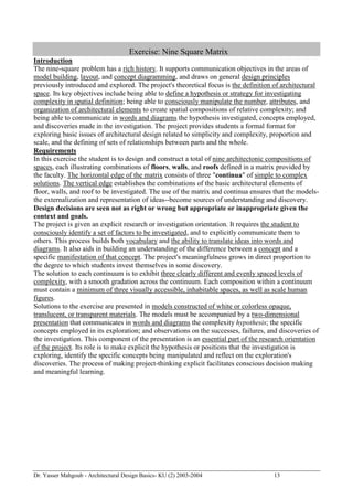 Architectural Design Basics اسس التصميم المعمارى | PDF | Drawing and ...