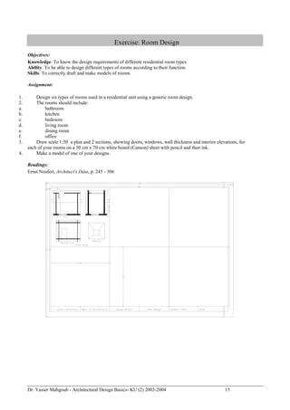 Architectural Design Basics اسس التصميم المعمارى | PDF | Drawing and ...