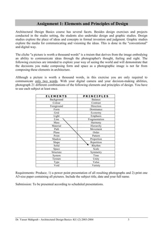 Architectural Design Basics اسس التصميم المعمارى | PDF | Drawing and ...