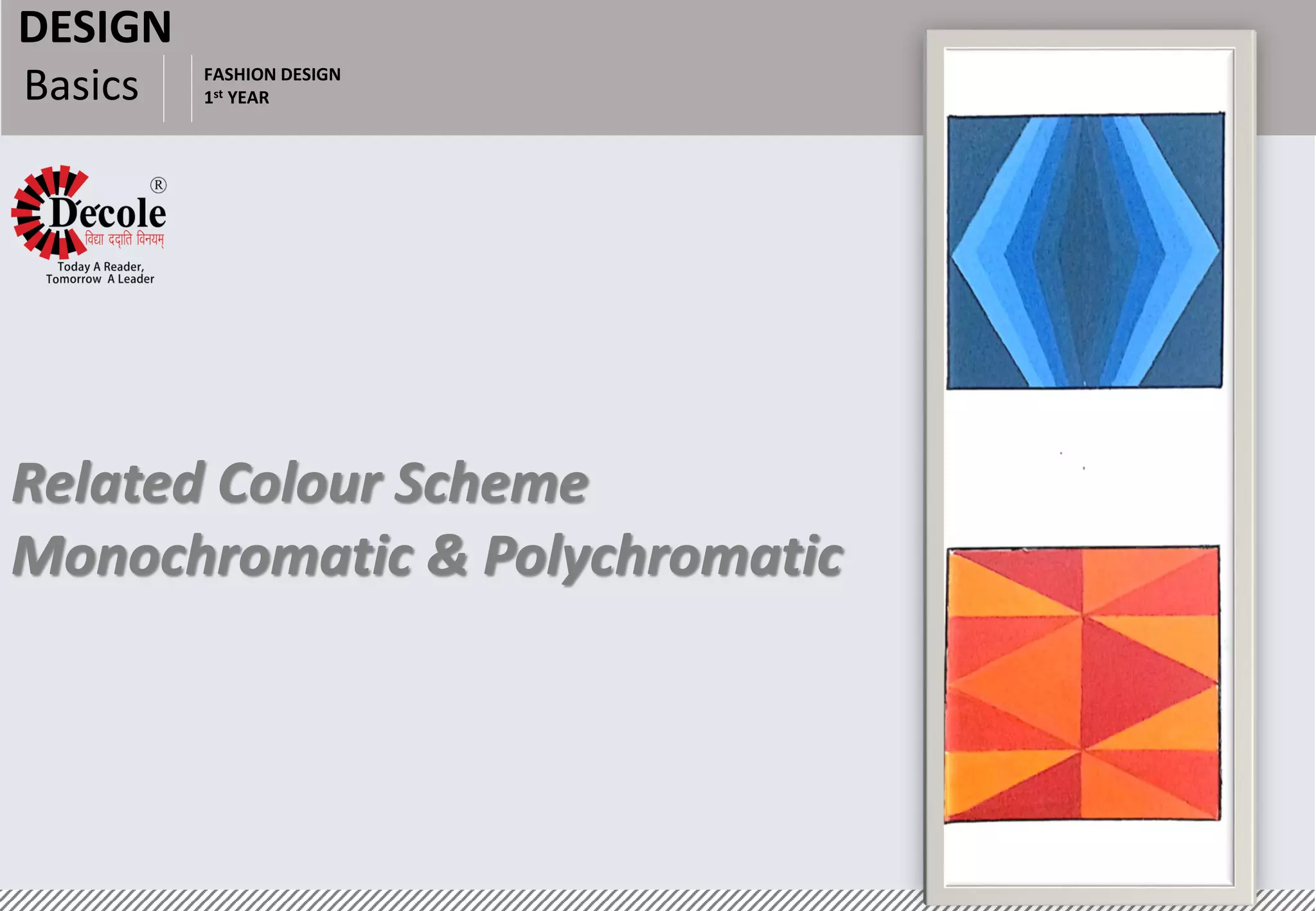 Sandhya Chouhan, Diploma Fashion Design First Year, (Design Basics ...