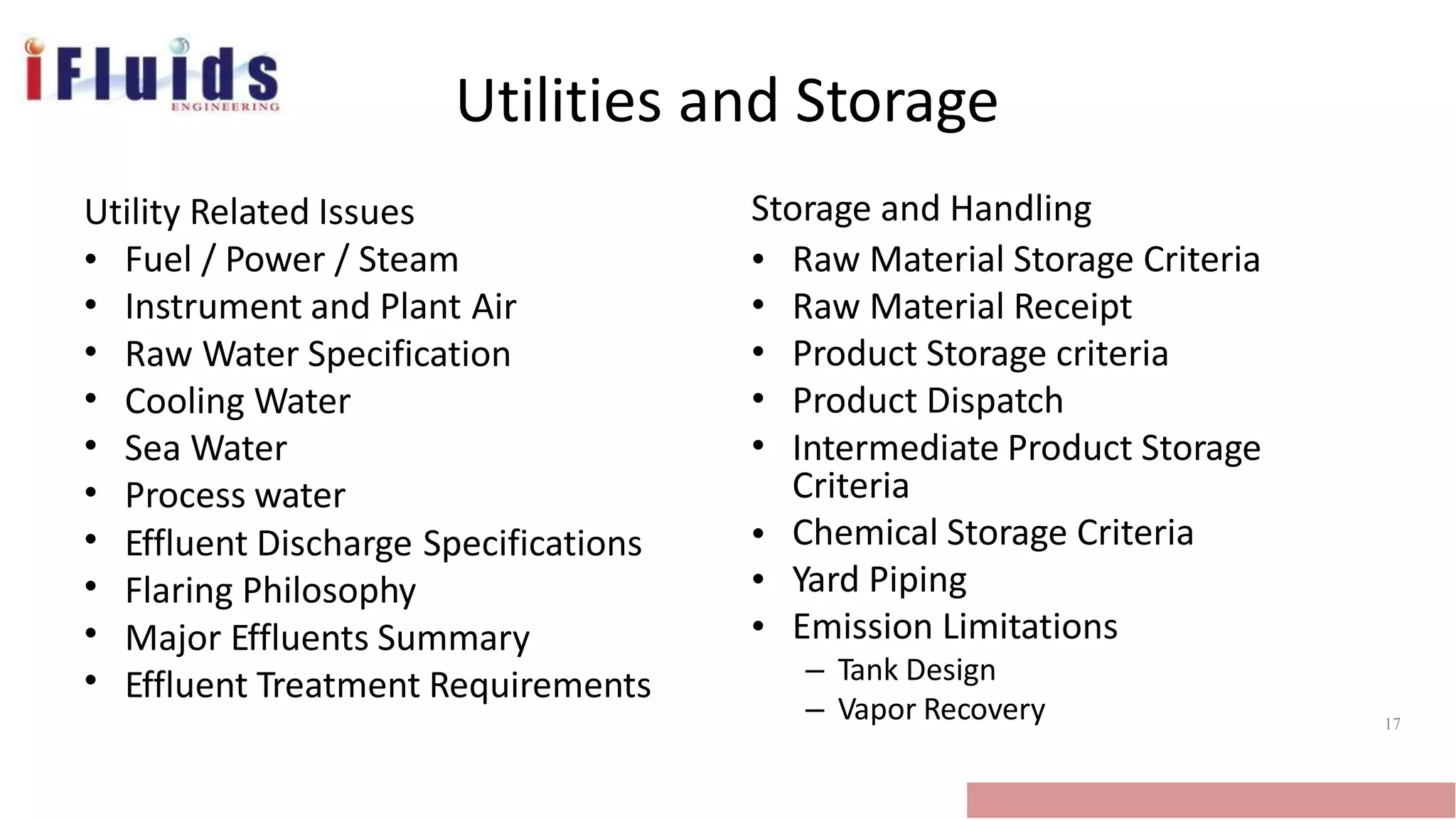 Design basis - PROCESS DESIGN FUNDAMENTALS | PDF
