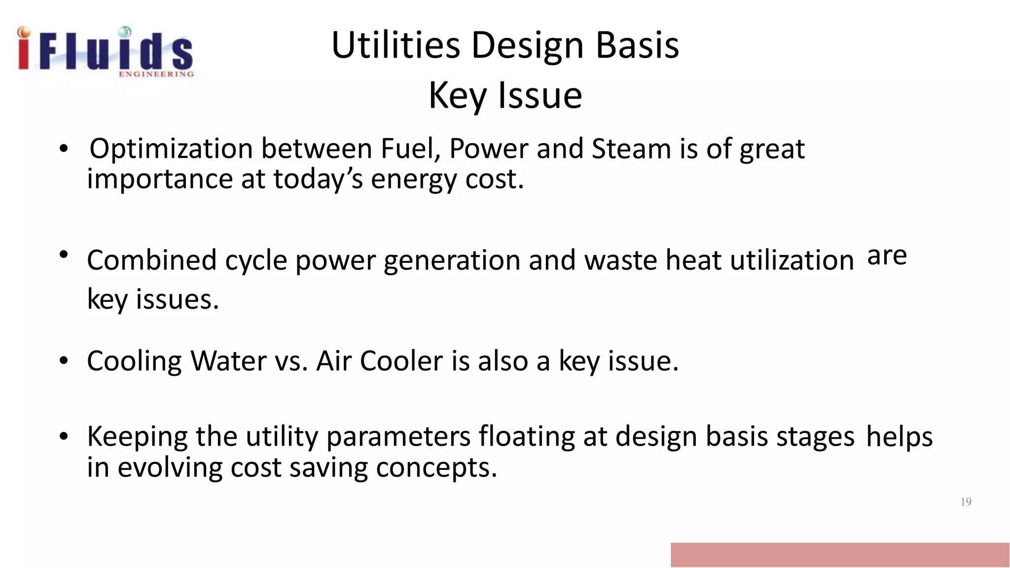 Design basis - PROCESS DESIGN FUNDAMENTALS | PDF