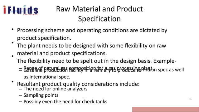 Design basis - PROCESS DESIGN FUNDAMENTALS | PDF