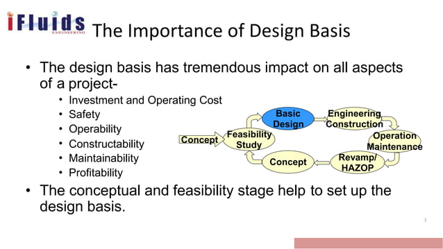 Design basis - PROCESS DESIGN FUNDAMENTALS | PDF