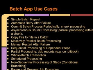 Design & Develop Batch Applications in Java/JEE | PPT