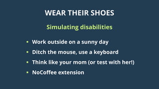 Design Before Code: Thinking About Accessibility from the Ground Up | PPT