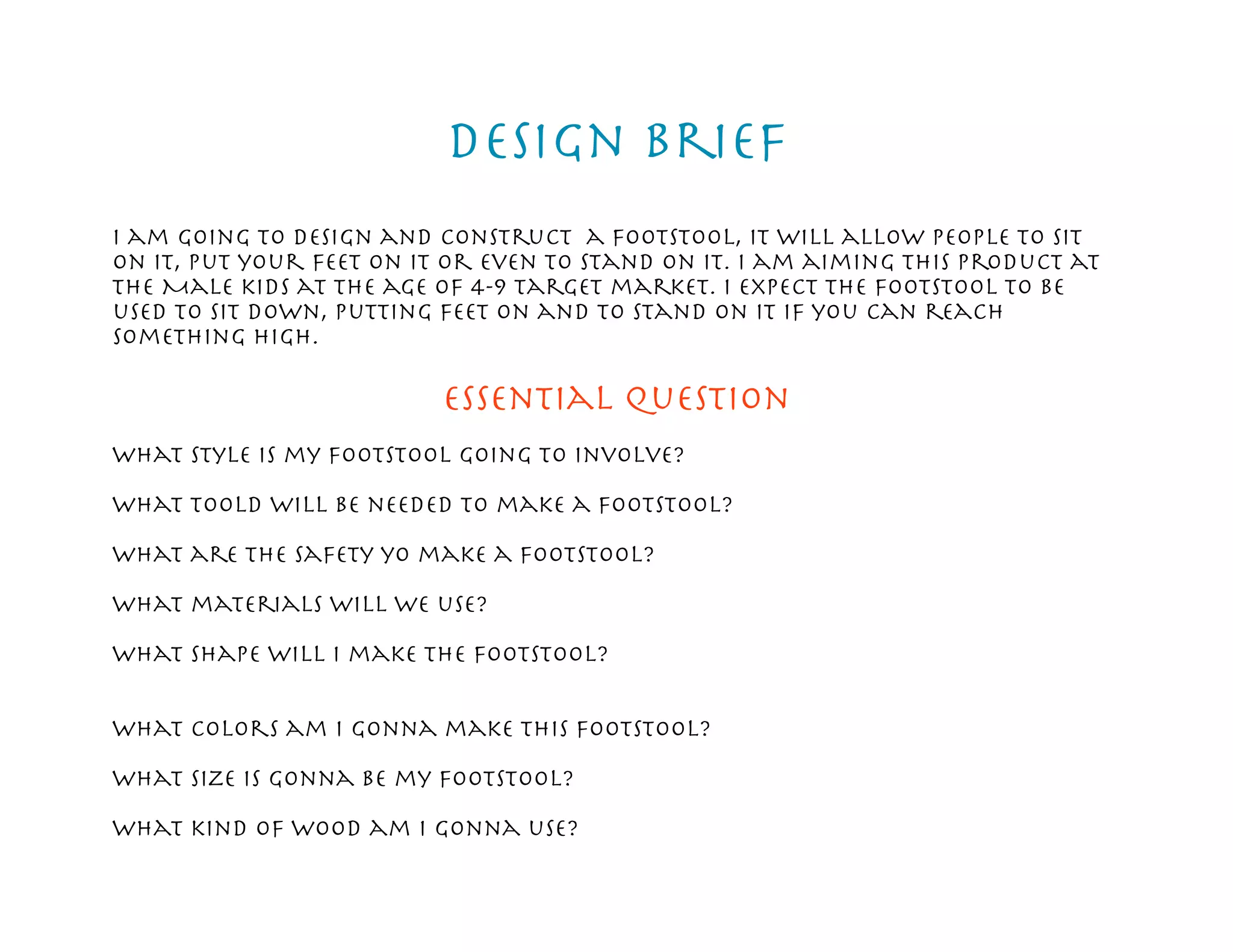 Design breif | PAGES