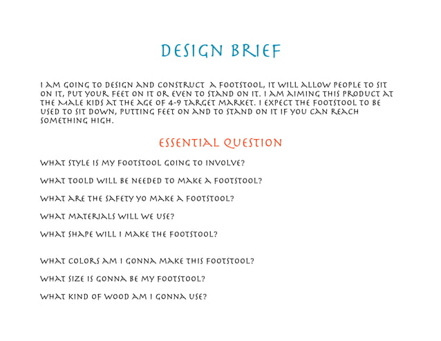 Design breif | PAGES