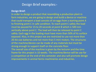 Design Brief for Engineering Design Process | PPTX | Air Travel ...