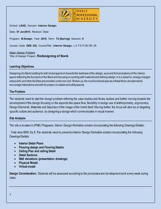 Design brief bank redesign 2015 | DOCX