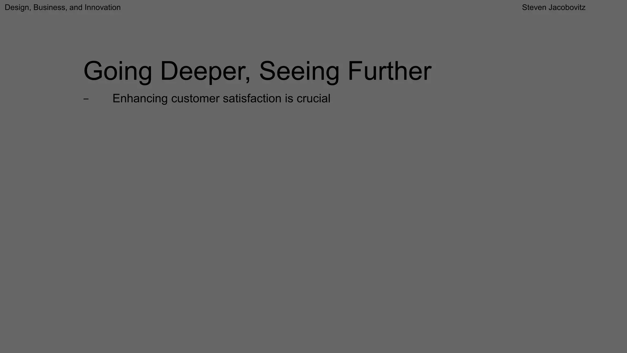 Design Business Going Deeper, Seeing Further | PDF | Business ...