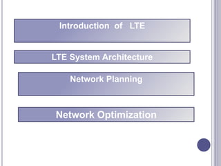 LTE optimization | PPTX