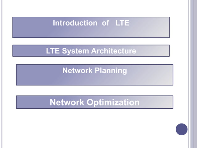LTE optimization | PPTX | Internet | Computing