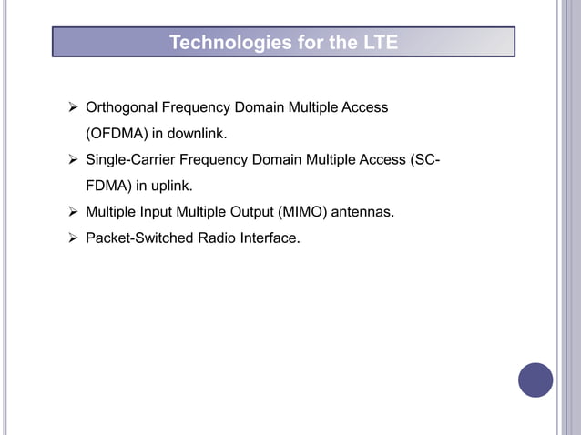 LTE optimization | PPTX | Internet | Computing