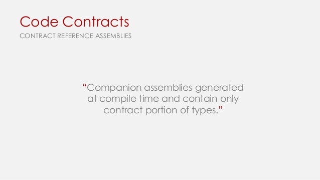 Code Contracts