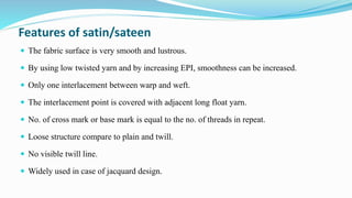 SATIN / SATEEN WEAVE | PPTX