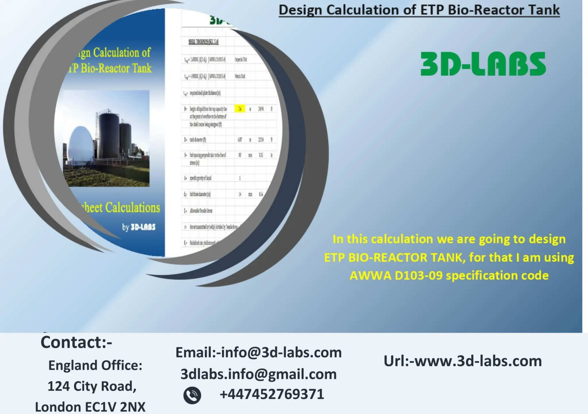 Design calculation of etp bio-reactor tank in UK.pdf | Technology ...