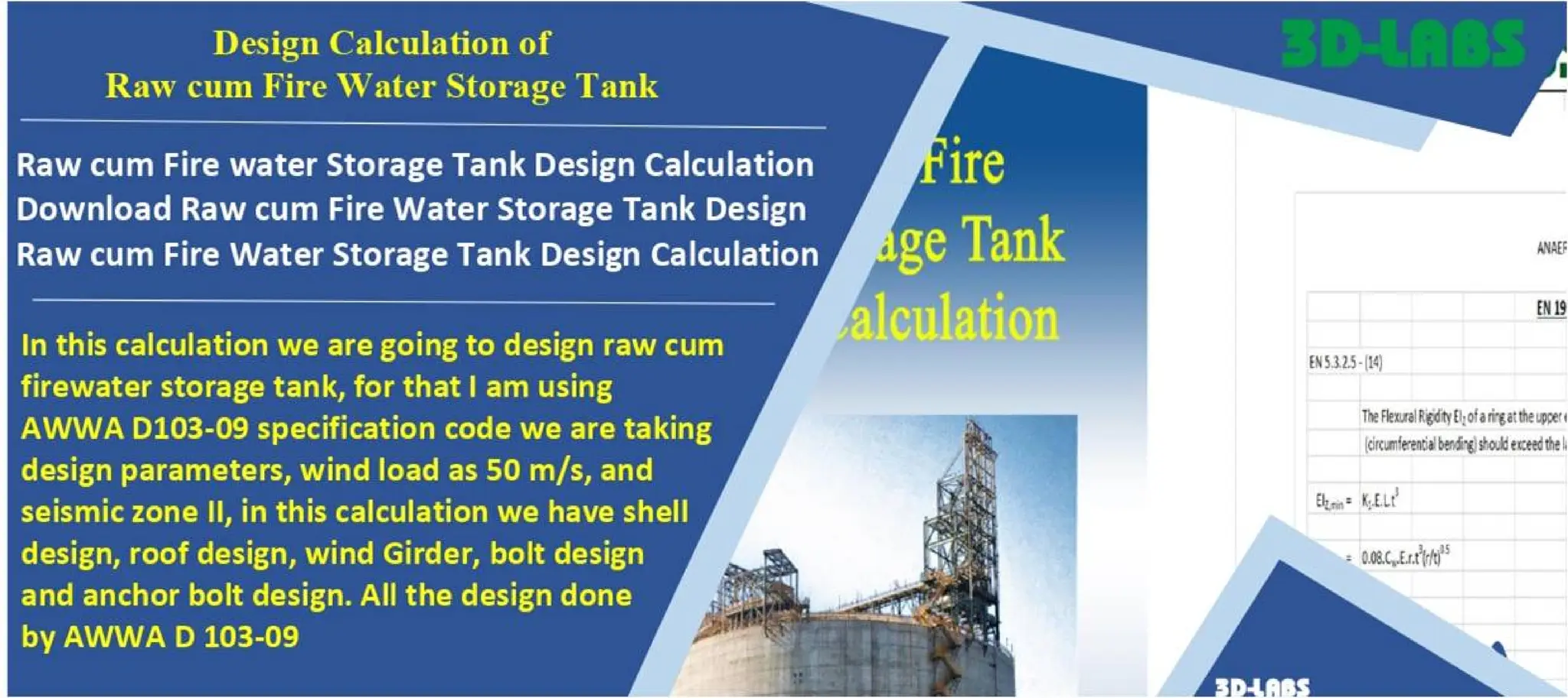 Design Calculation of Raw cum Fire Water Storage Tank in UK.pdf