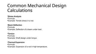 Mechanical engineering Design Calculations.pptx