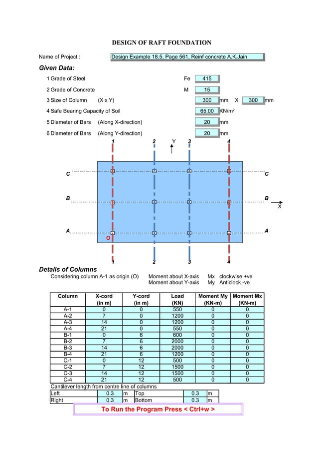 Design calculations of raft foundation | PDF | Physics | Science