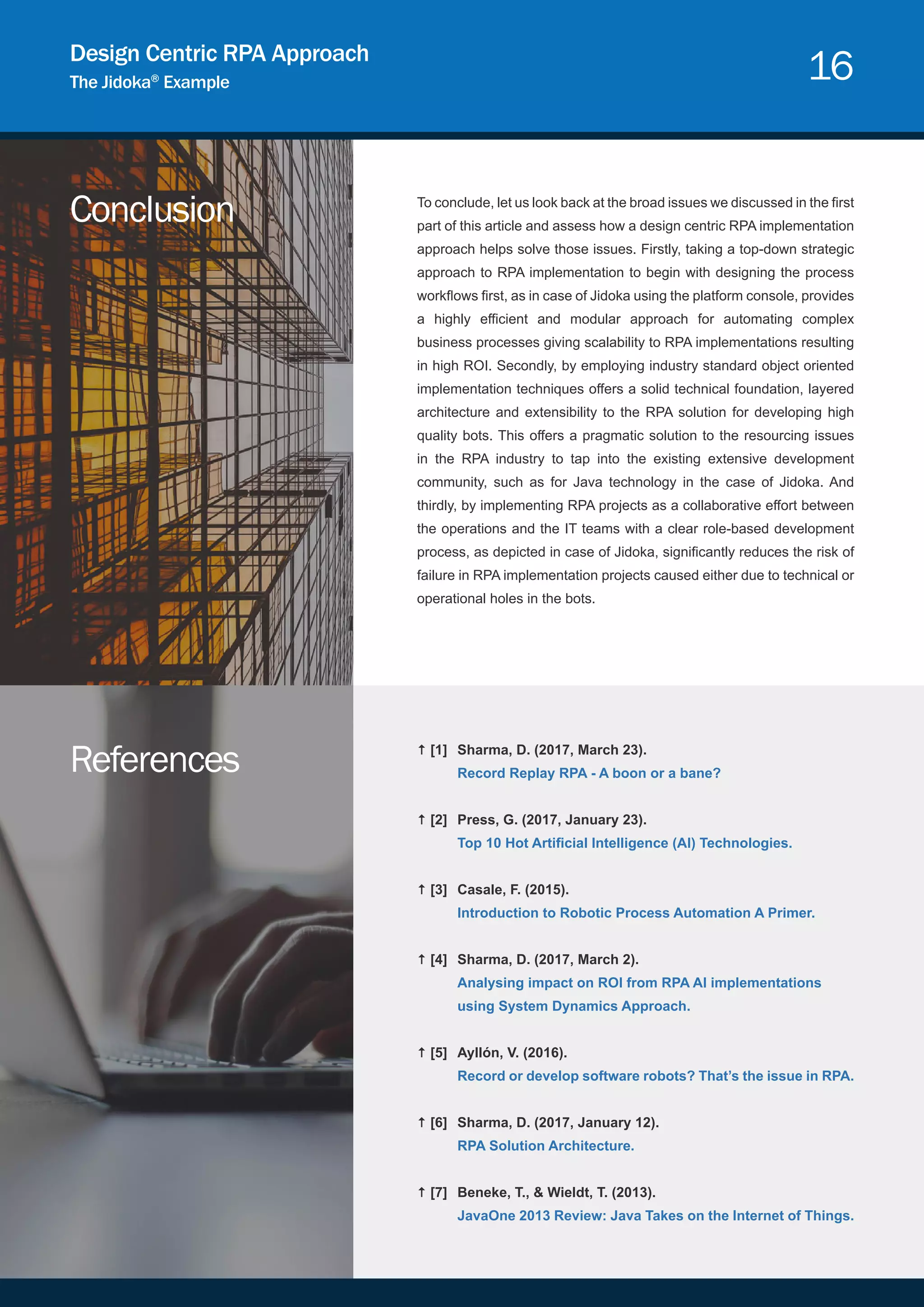 Design Centric RPA Approach: The Jidoka Example | PDF