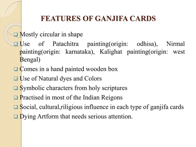 Project upon Ganjifa Card | PPTX