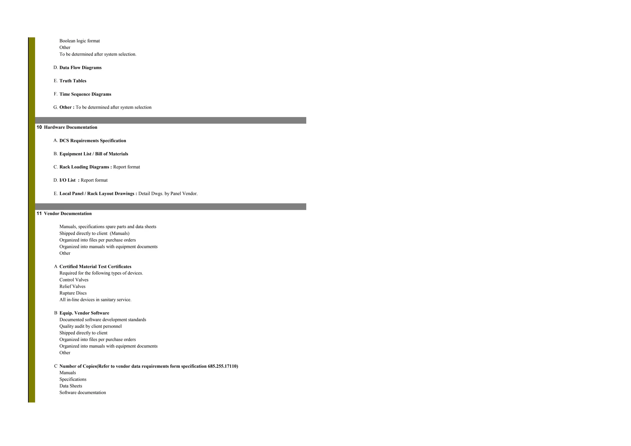 Design Checklist-Instrumentation & Control Systems (typical / guideline ...