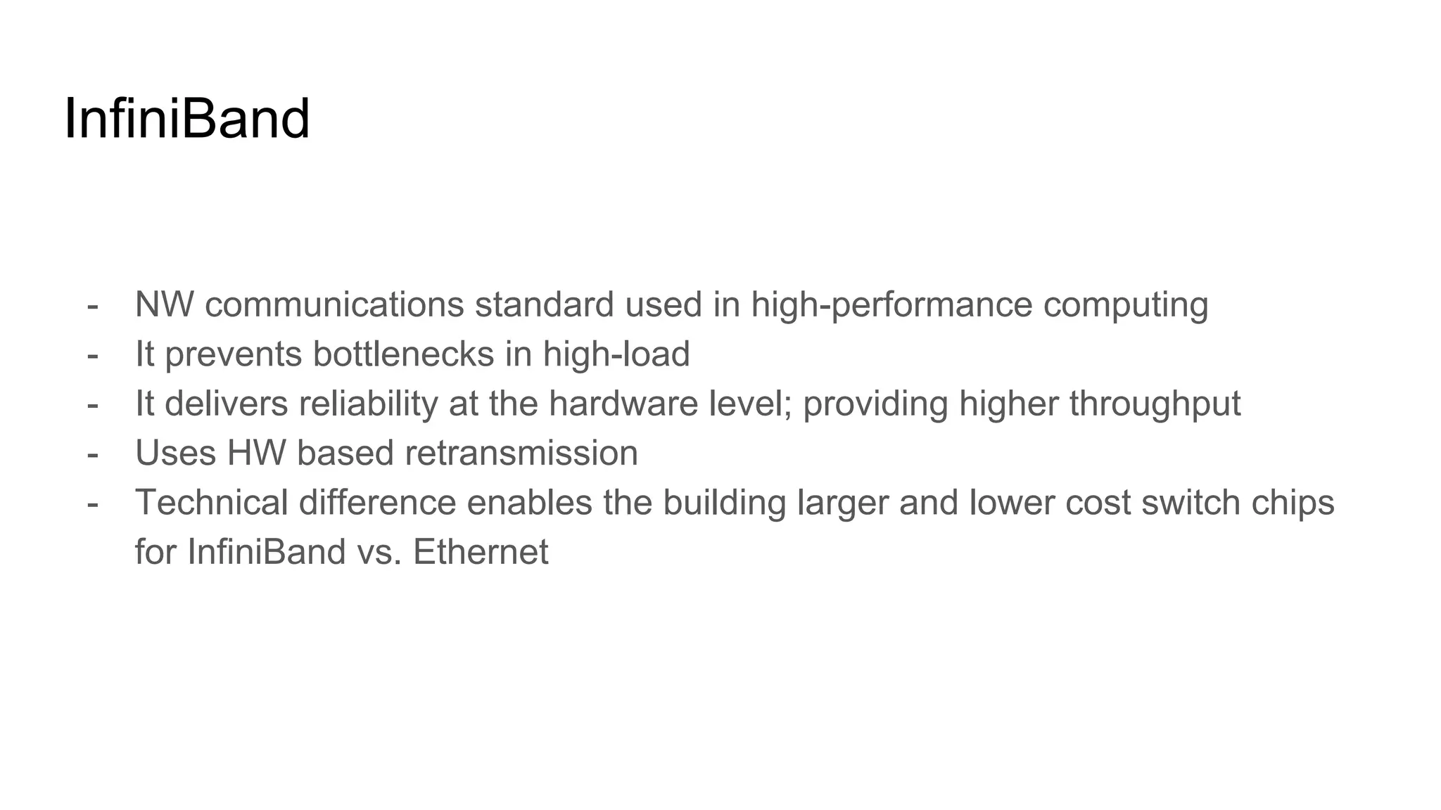 Design Cloud system: InfiniBand vs. Ethernet | PPT