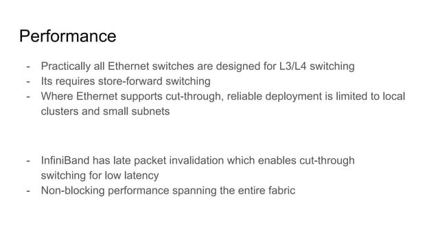 Design Cloud system: InfiniBand vs. Ethernet | PPT