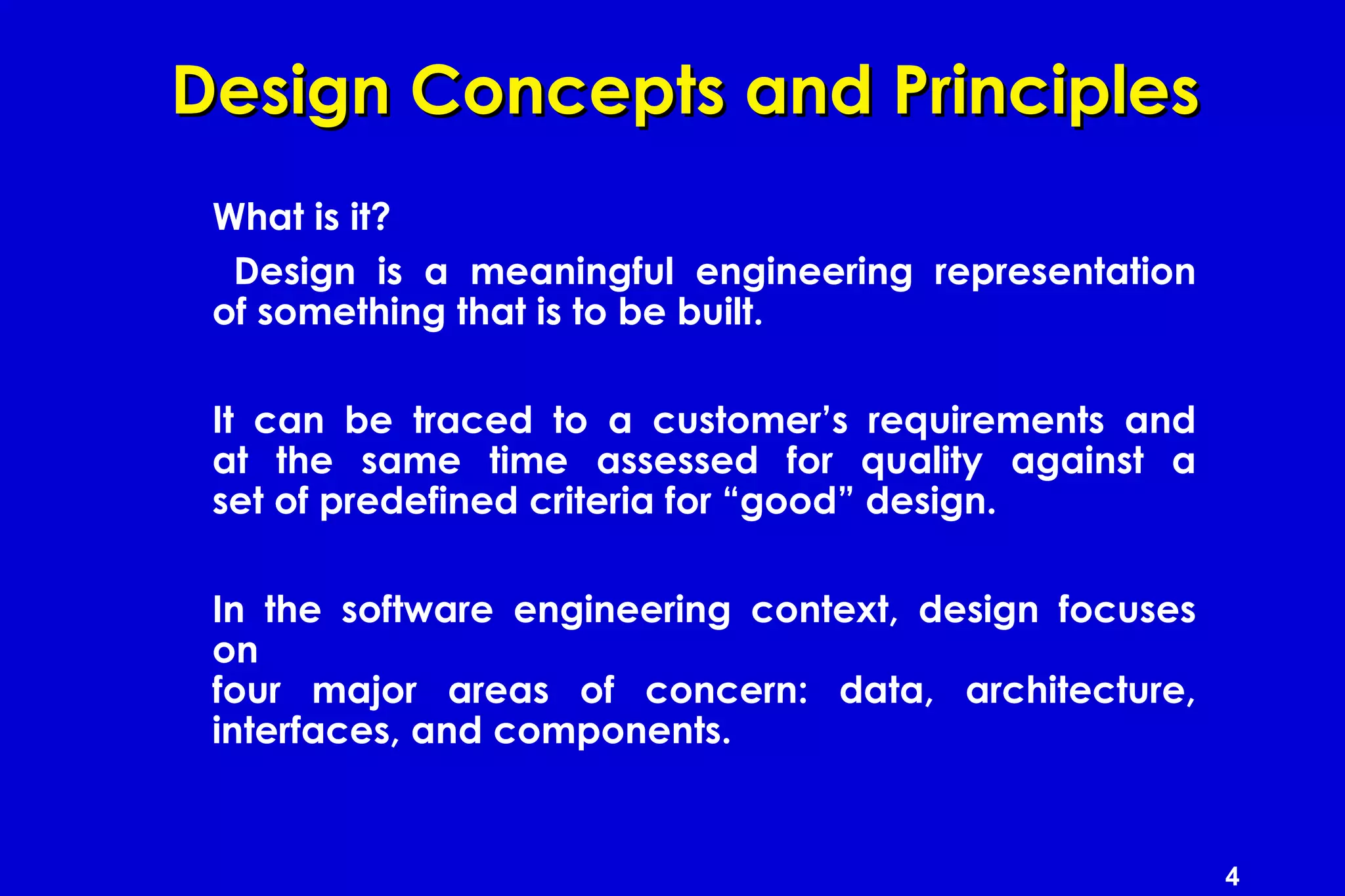 Design concepts and principle, | PPT