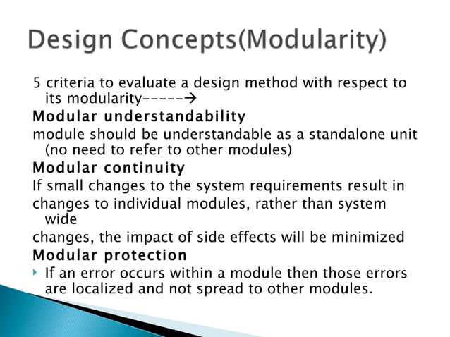 Design concepts and principles | PPT | Programming Languages | Computing