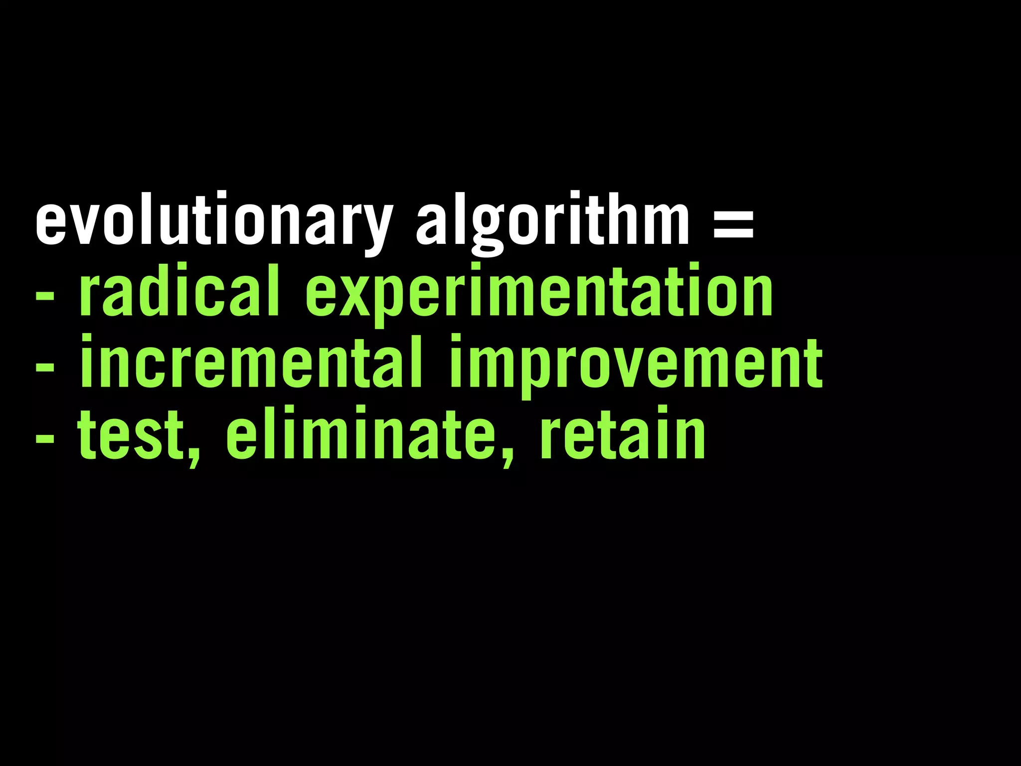 How Design Thinking works, or: Design Thinking Unpacked: an evolutionary algorithm? | PPT