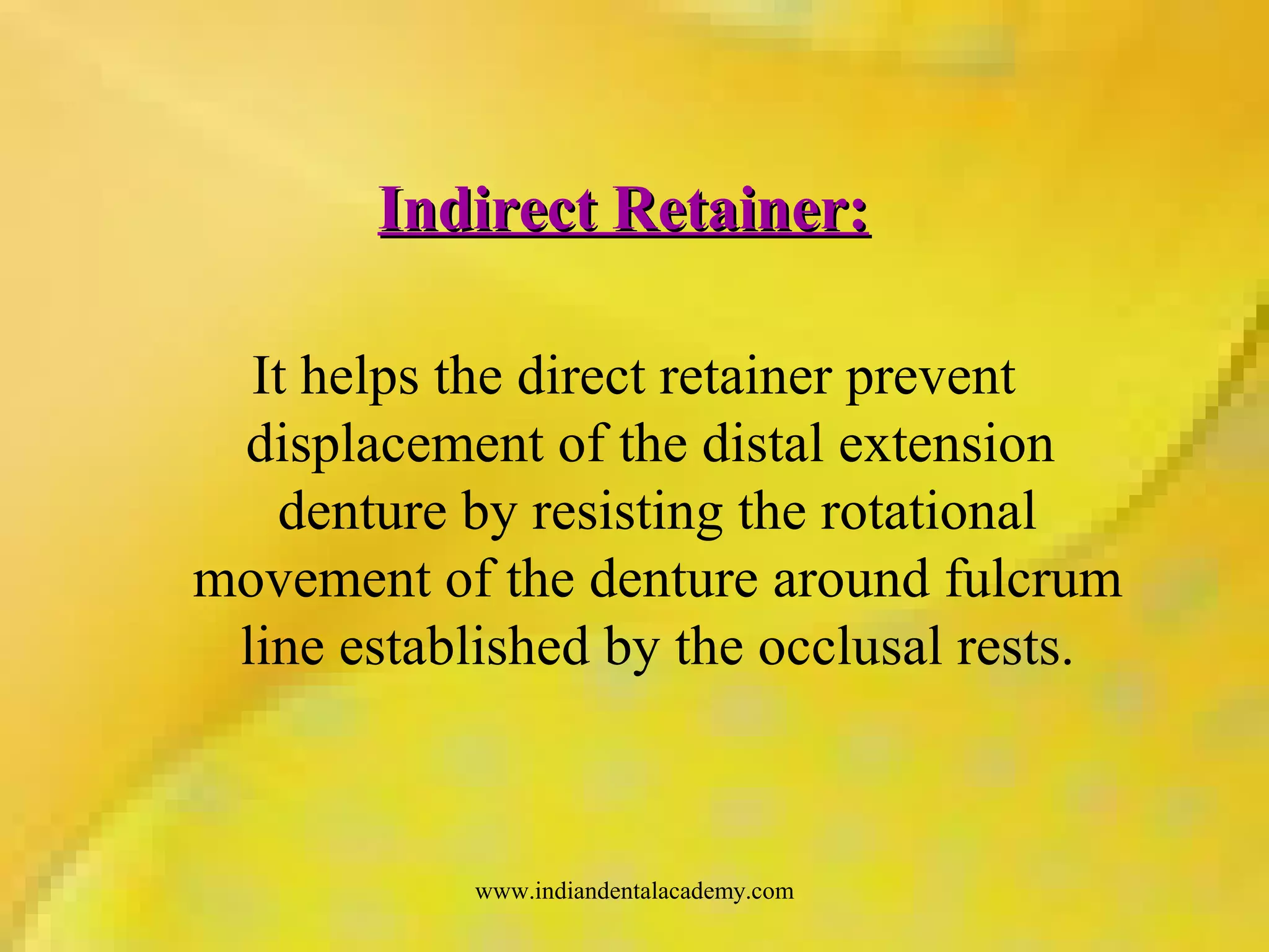 Design consideration in reducing stress in rpd/ oral surgery courses | PPT