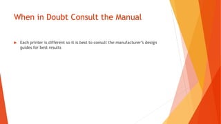 Design Considerations for Additive Manufacturing FDM | PPTX