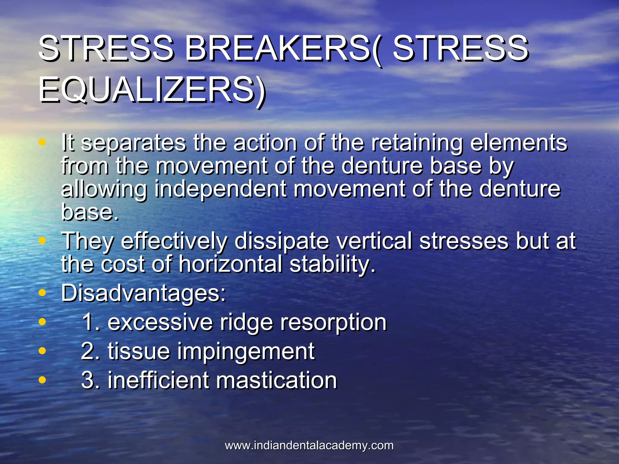 Design considerations for a distal extension rpd/prosthodontic courses ...