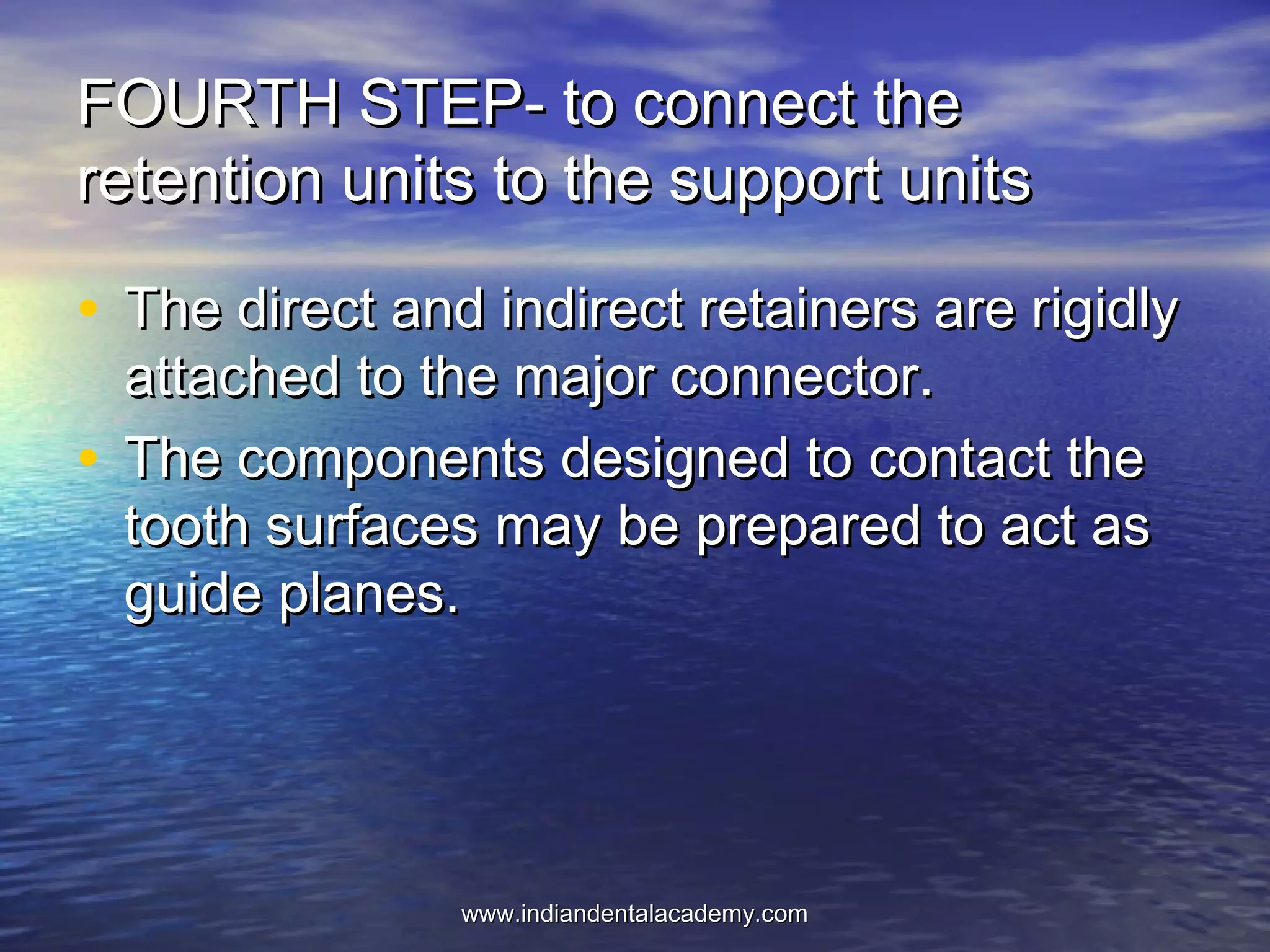 Design considerations for a distal extension rpd/prosthodontic courses ...