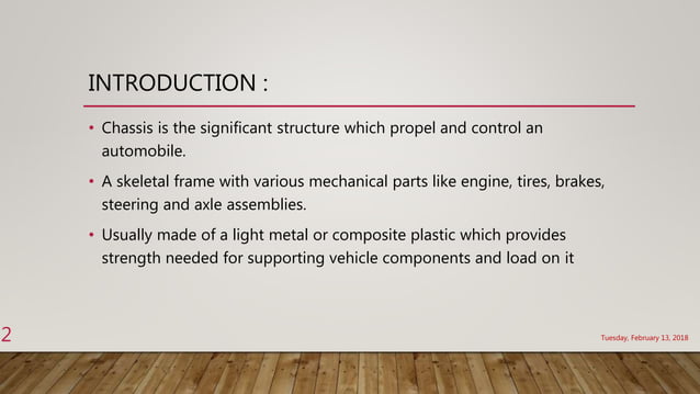 Design considerations for chassis | PPTX
