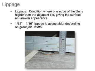 Design Considerations for Large Format Tile | PDF