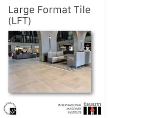 Design Considerations for Large Format Tile | PDF