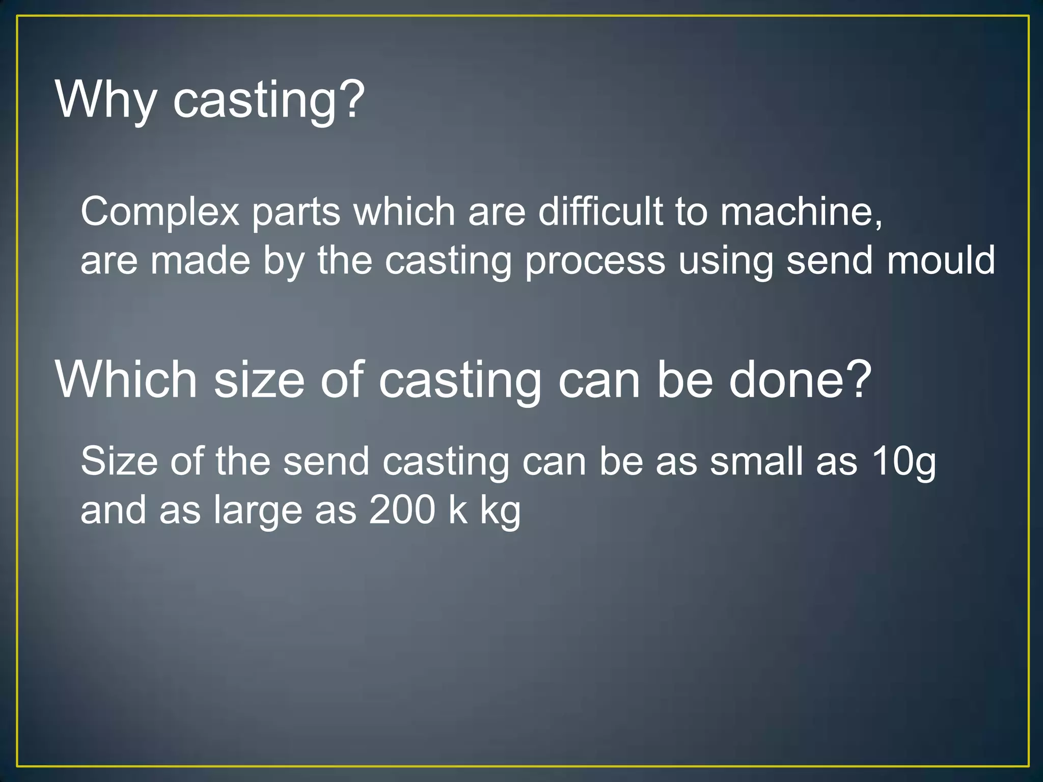 Design considerations of casting presentions in collage | PPTX