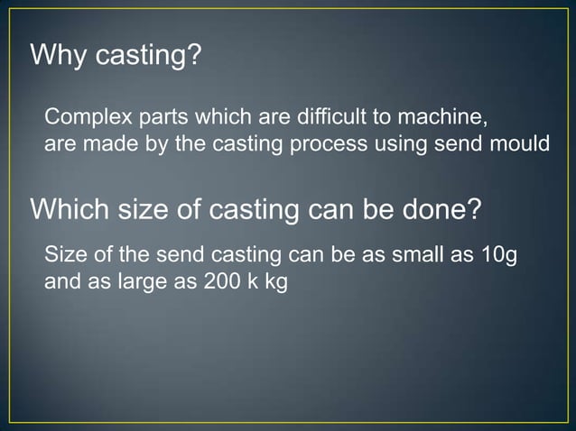 Design considerations of casting presentions in collage | PPTX
