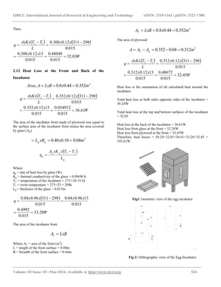 Design, construction and performance evaluation of an electric powered egg incubator | PDF