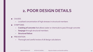 Design & Construction Errors- How it Affects Repair and Rehabilitation ...