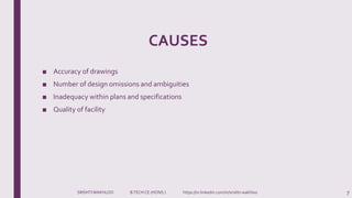 Design & Construction Errors- How it Affects Repair and Rehabilitation ...