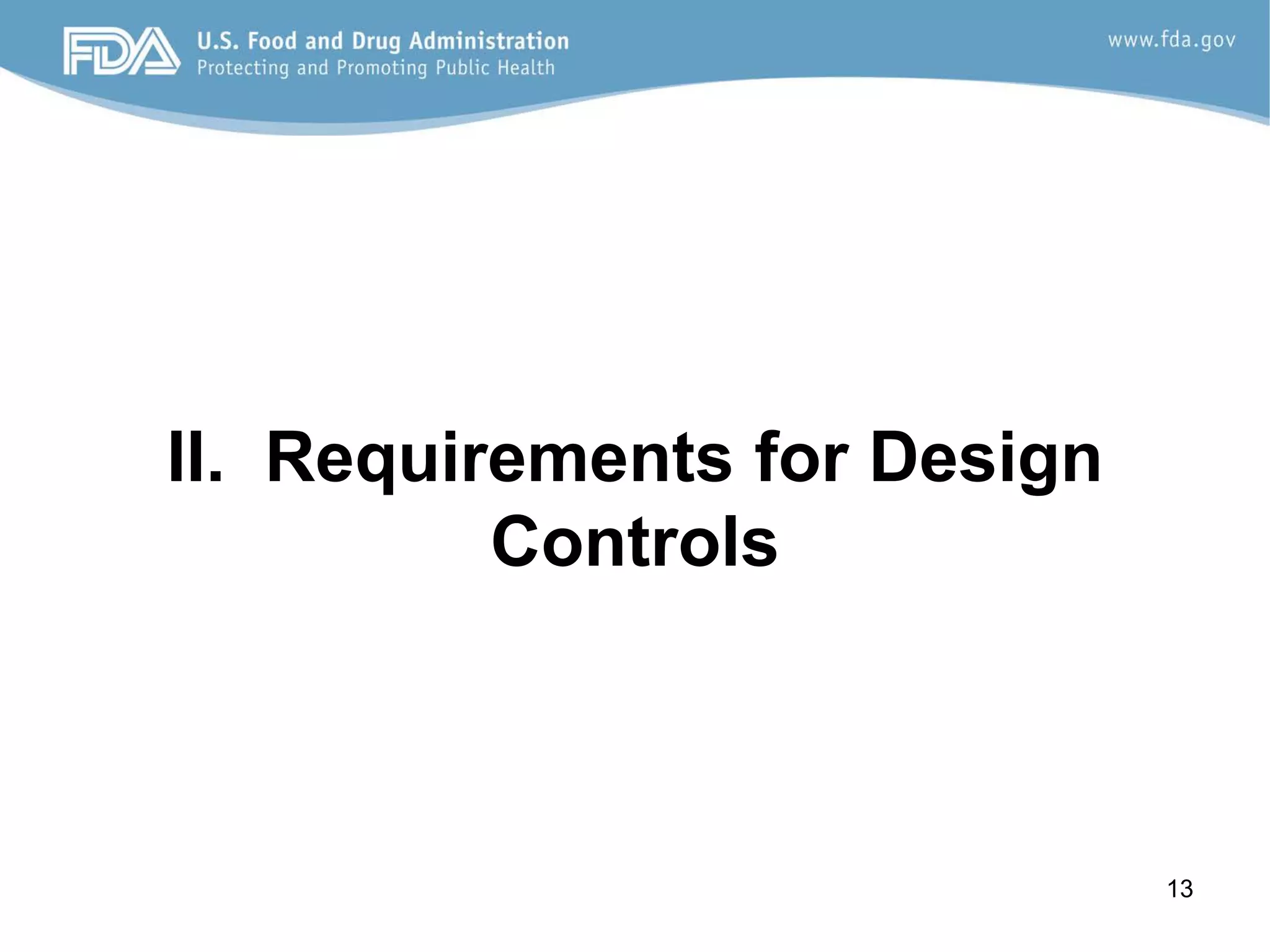 Design control FDA requirements | PDF