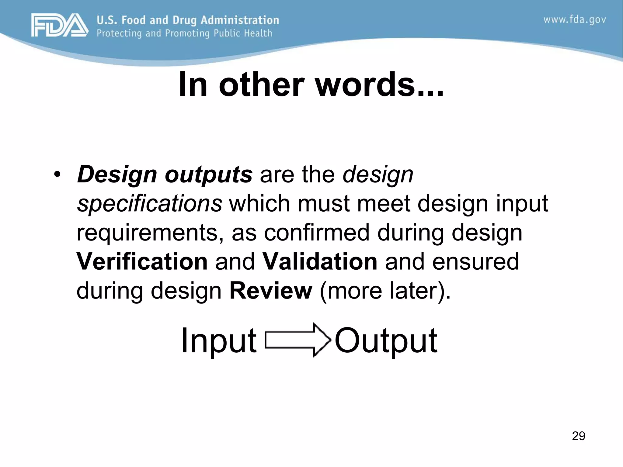 Design control FDA requirements | PDF