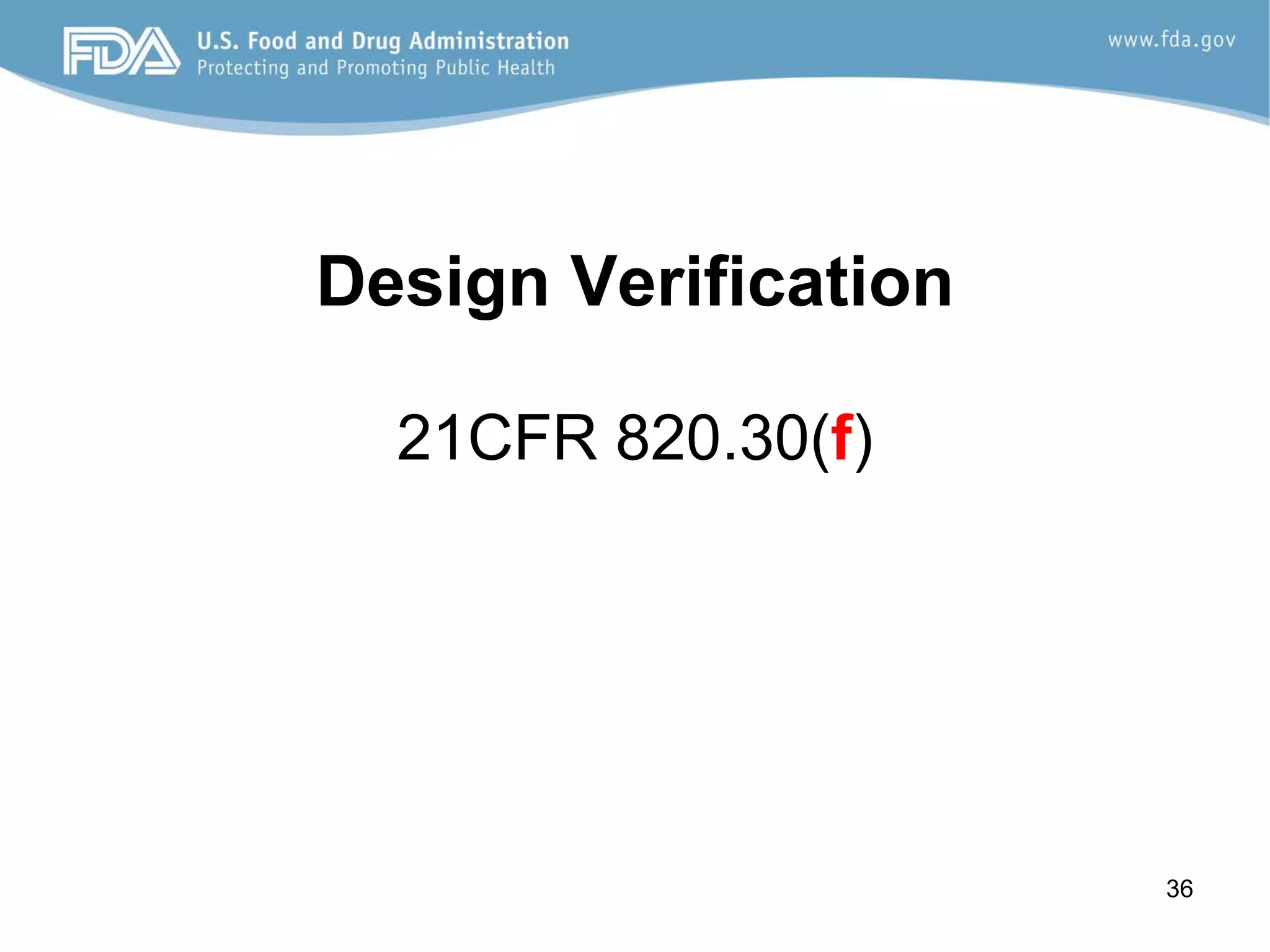 Design control FDA requirements | PDF